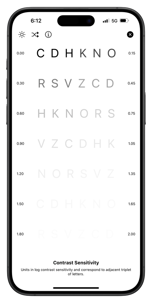 Eye Chart App